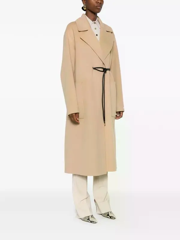 Sportmax Belted Coat - Brown