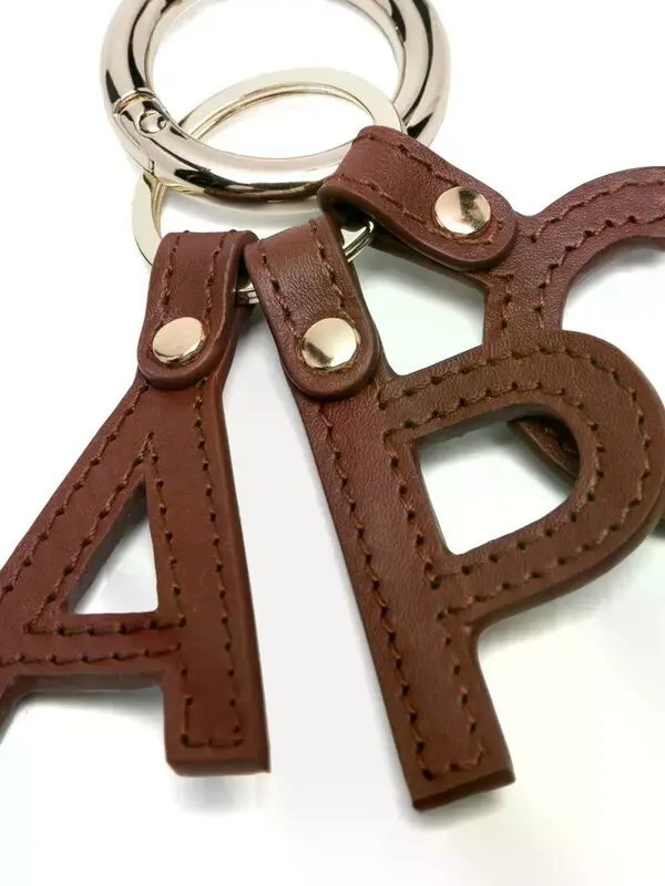 A.p.c. Logo-lettering Keyring - Brown