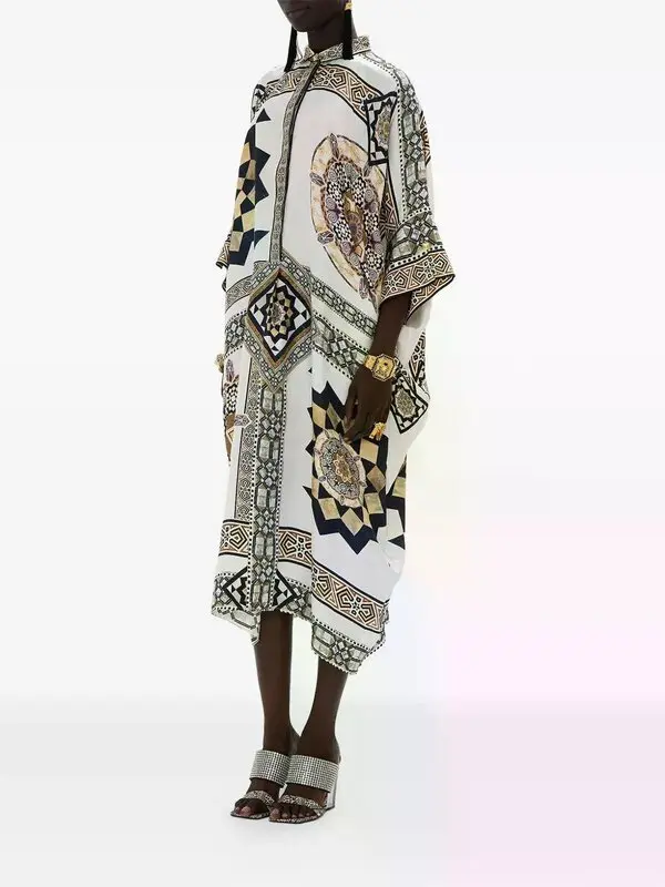 Camilla Tile Style-print Kaftan