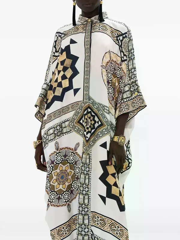 Camilla Tile Style-print Kaftan