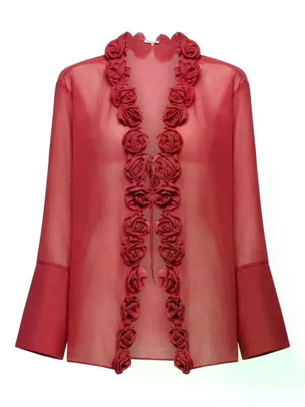 Oseree Sheer Blouse