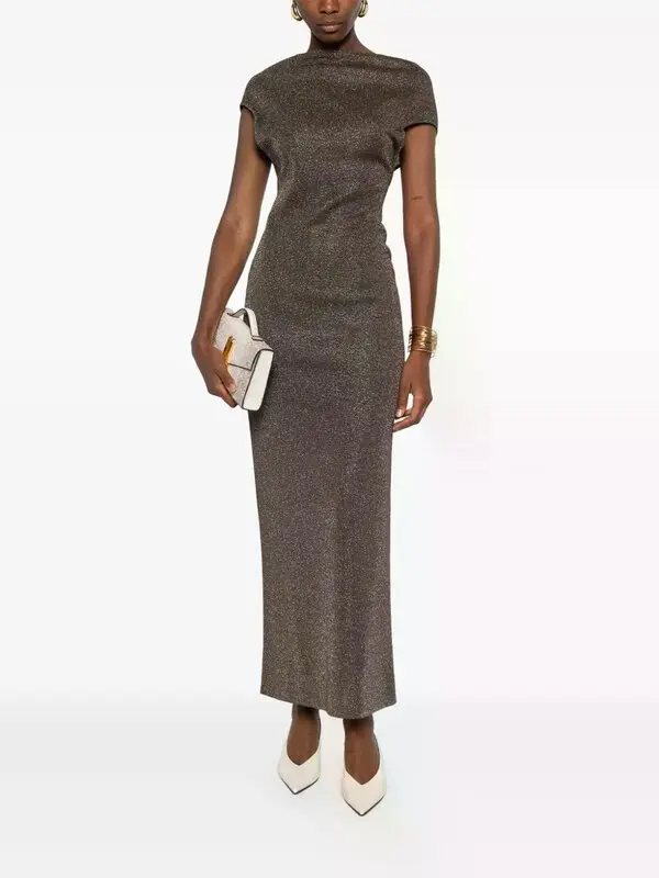 Max Mara Lurex-detail Dress
