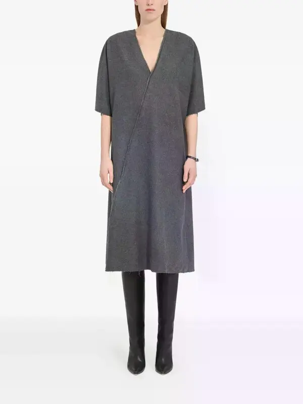 MAISON MARGIELA V-neck Midi Dress