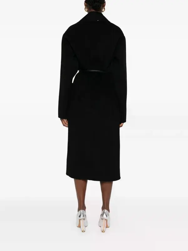 Sportmax Belted Coat - Black