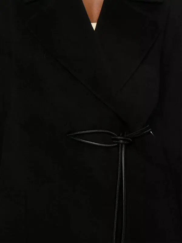 Sportmax Belted Coat - Black