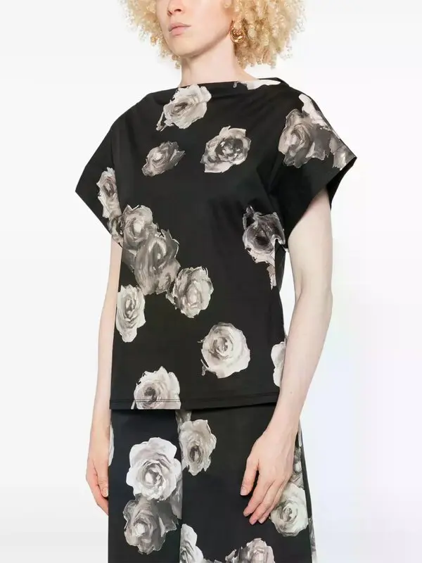 Liviana Conti Floral-print Blouse - Black