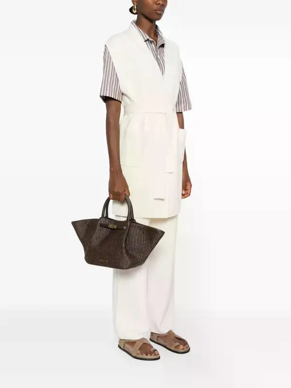 DEMELLIER Midi New York Tote Bag - Brown