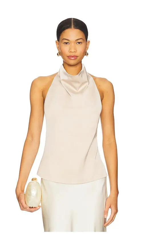 ALL THE WAYS Beth Halter Top - Champagne