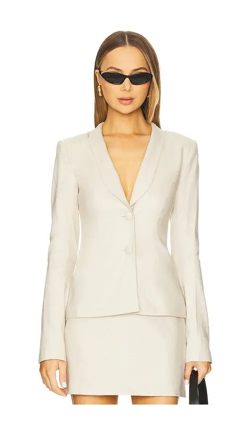 STONE COLD FOX Krista Linen Blazer