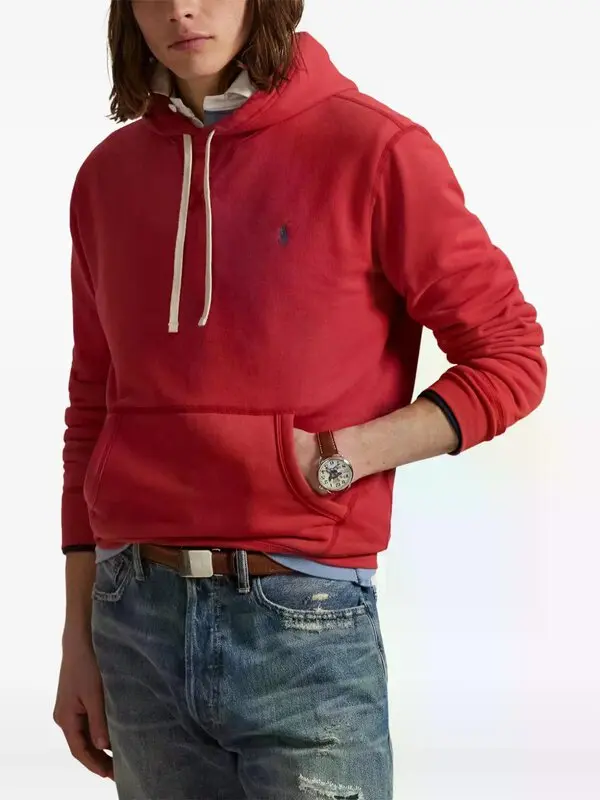 Polo Ralph Lauren Embroidered Logo Hoodie - Red