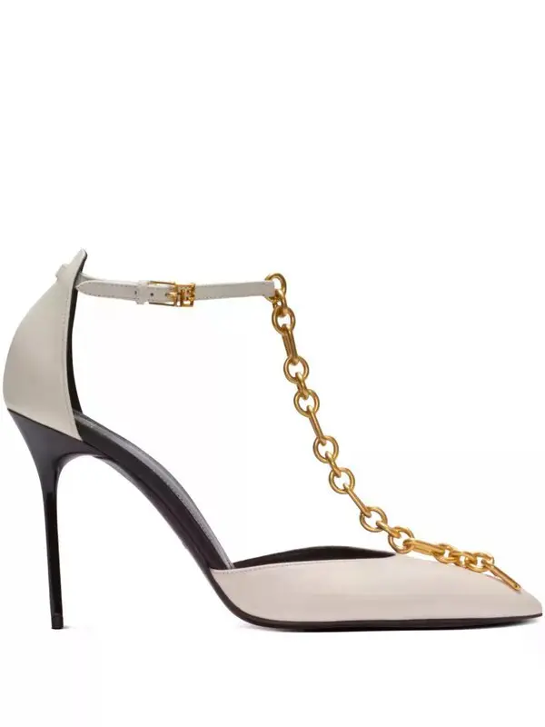 Balmain Leather Pumps - Neutrals
