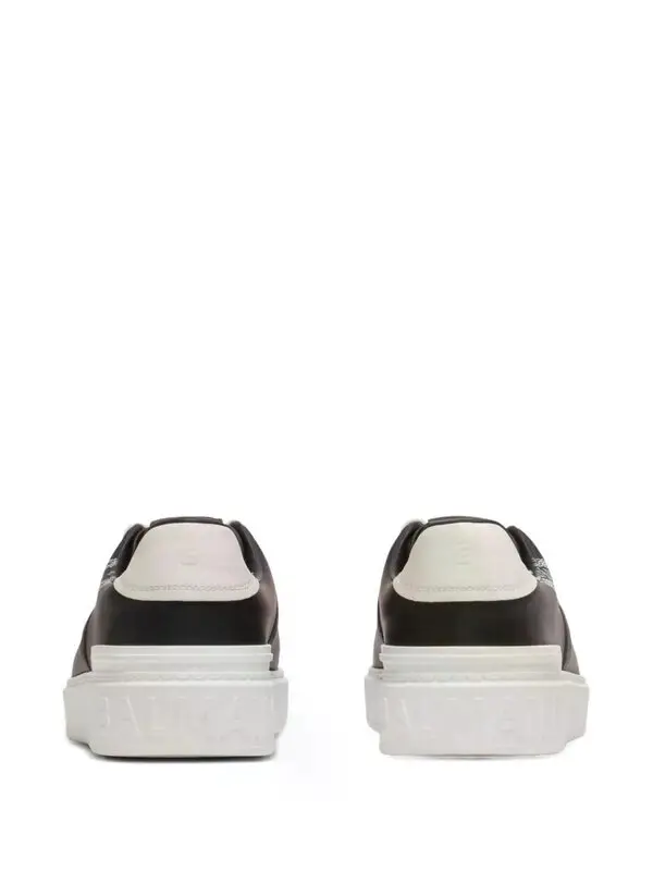 Balmain Leather Sneakers - Black