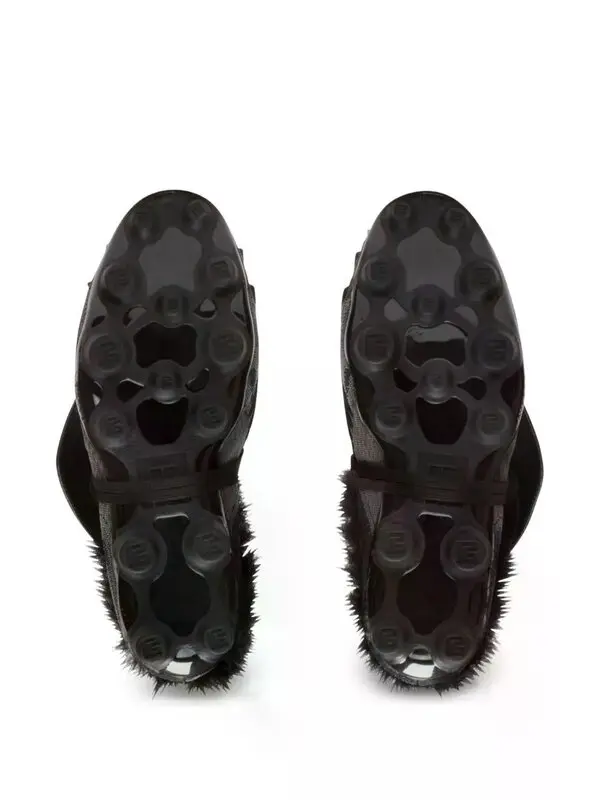 Balmain Half Time Slippers - Black