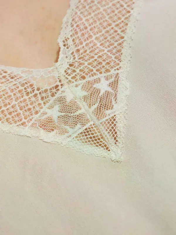 Zadig&Voltaire Lace Trimmed Silk Tank Top