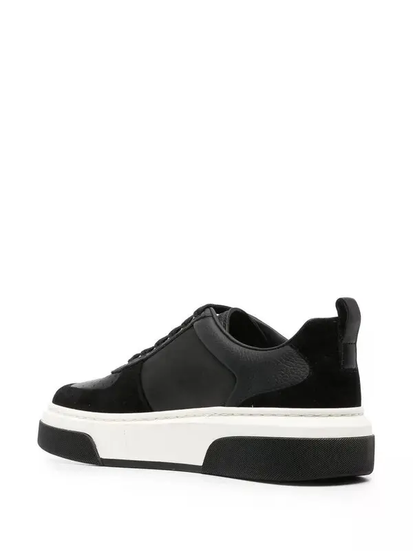 FERRAGAMO Gancini Two-tone Sneakers - Black