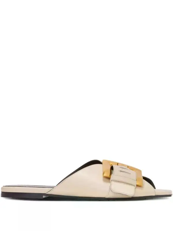 Balmain Anthem Leather Sandals