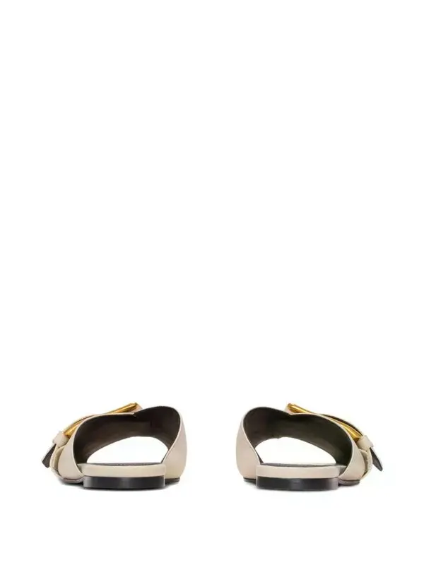 Balmain Anthem Leather Sandals
