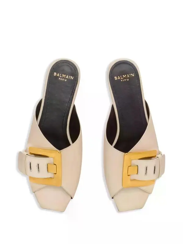 Balmain Anthem Leather Sandals