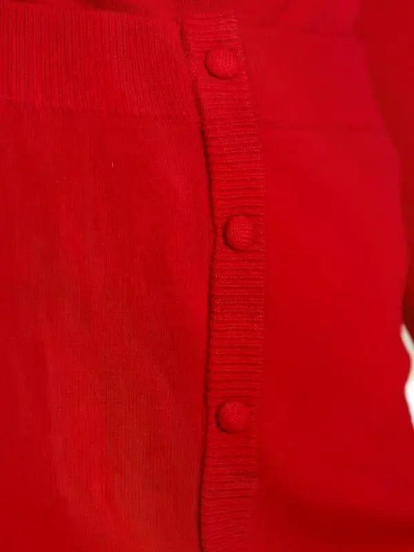 Victoria Beckham Fitted Button-front Skirt - Red