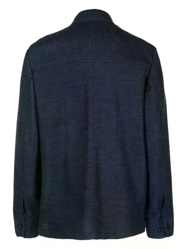 Corneliani Jersey-knit Long-sleeve Shirt