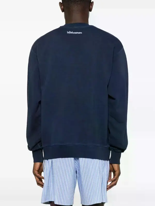 INBETWEENERS Logo-embroidered Sweatshirt - Blue