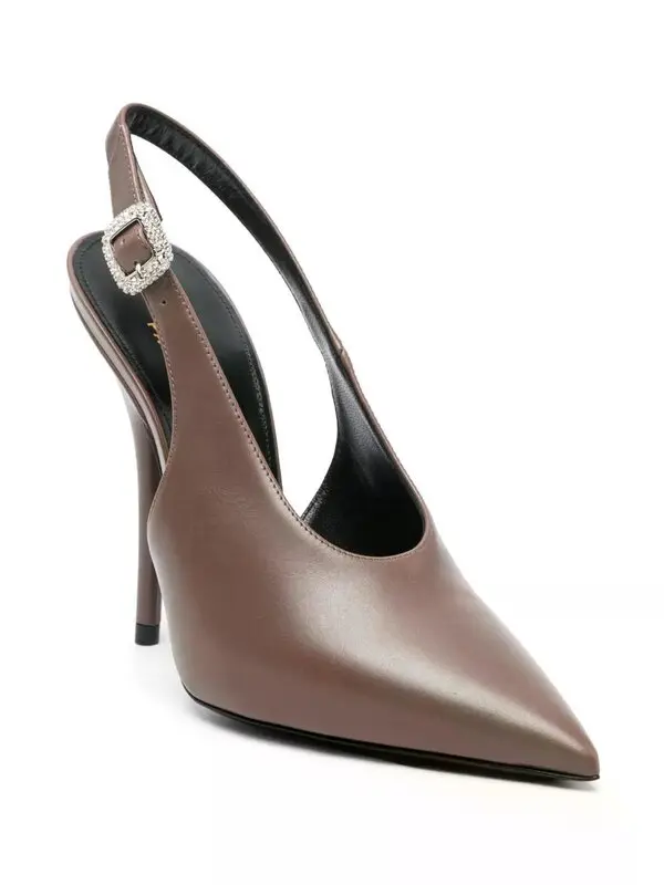 Saint Laurent Yasmeen 125mm Slingback Pumps - Brown