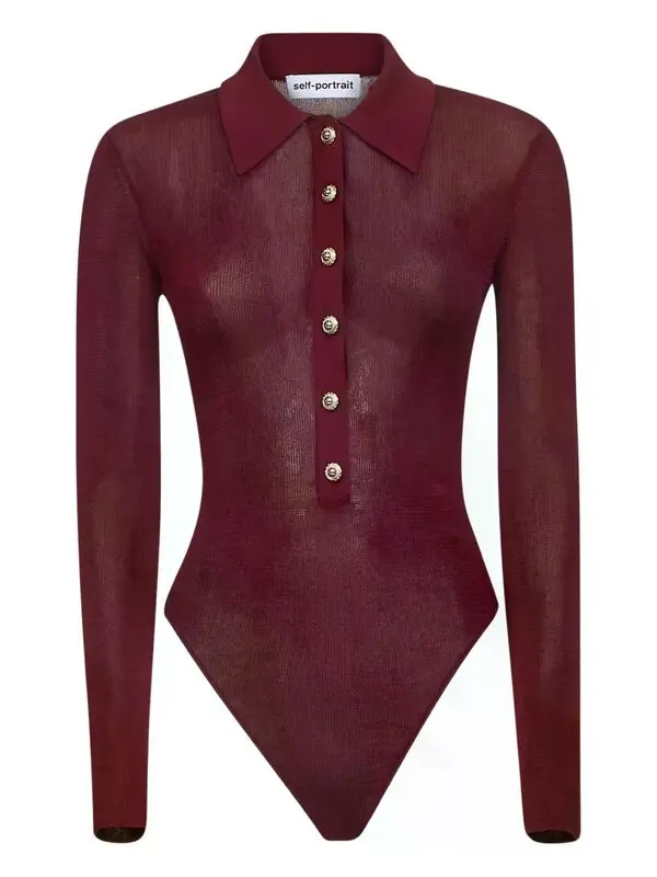 SELF-PORTRAIT Cotton Bodysuit