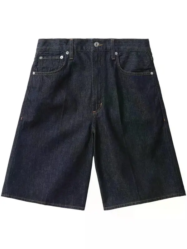 AGOLDE Nolan Pleated Denim Shorts