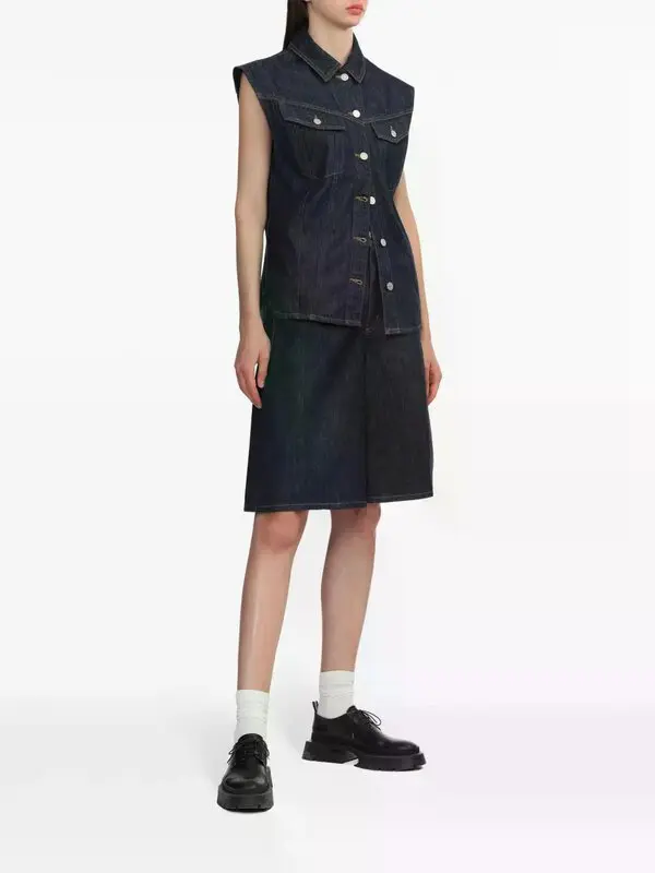 AGOLDE Nolan Pleated Denim Shorts