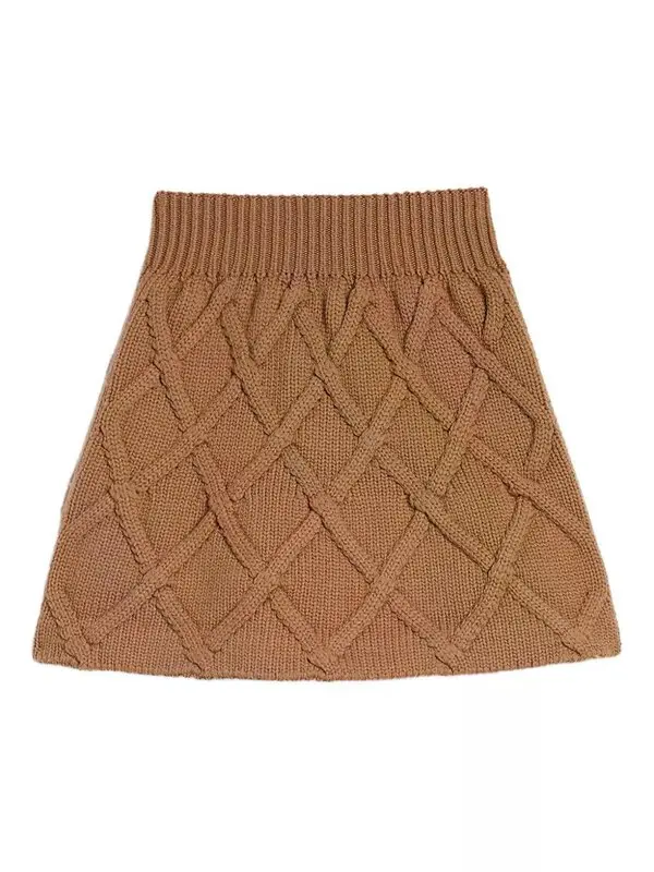JIL SANDER Wool Mini A-line Skirt