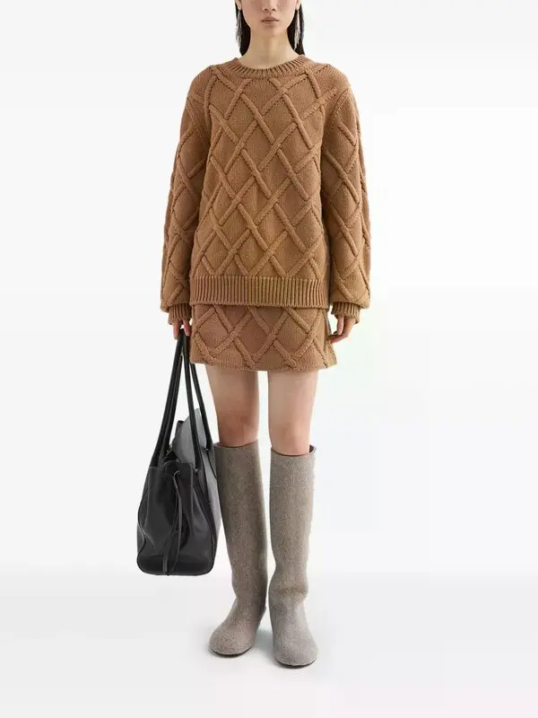 JIL SANDER Wool Mini A-line Skirt