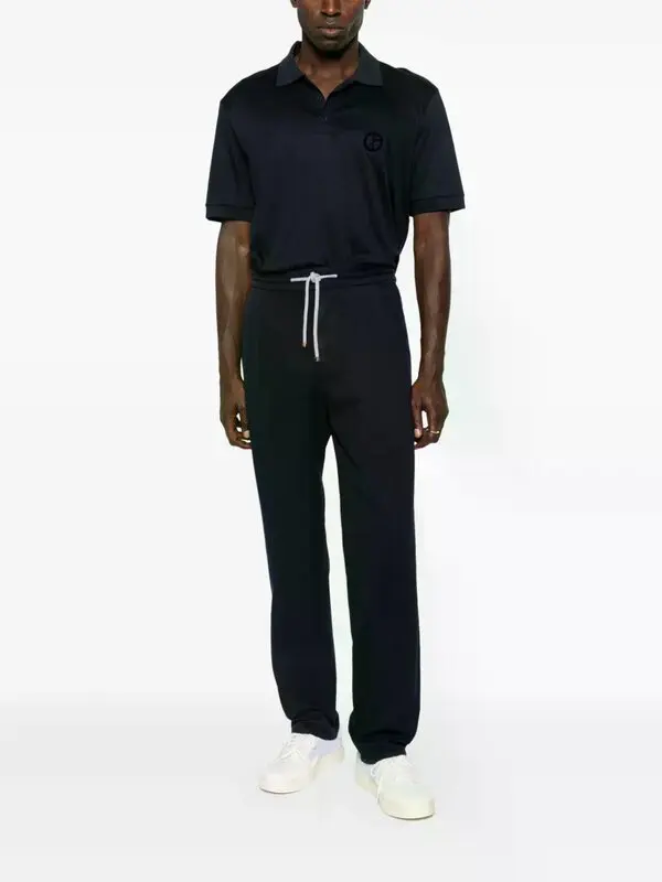 Giorgio Armani Logo-embossed Polo Shirt