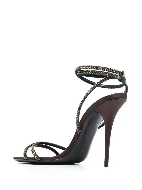 Saint Laurent Ava 105mm Embellished Sandals