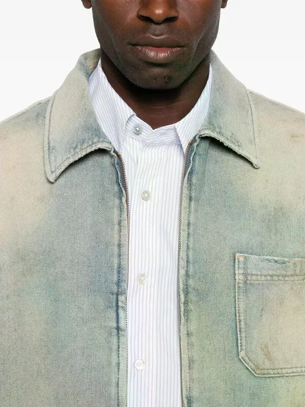 GOLDEN GOOSE Zip-up Denim Jacket