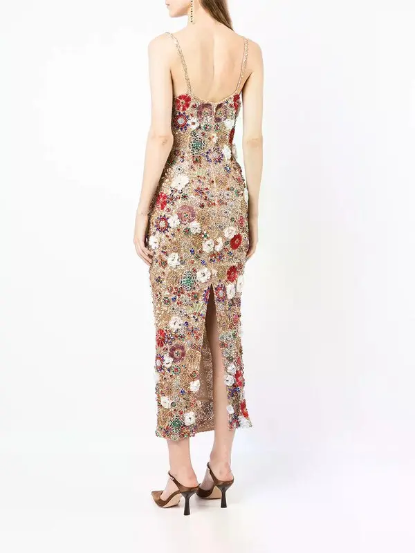 Rachel Gilbert Francesca Embellished Gown - Neutrals