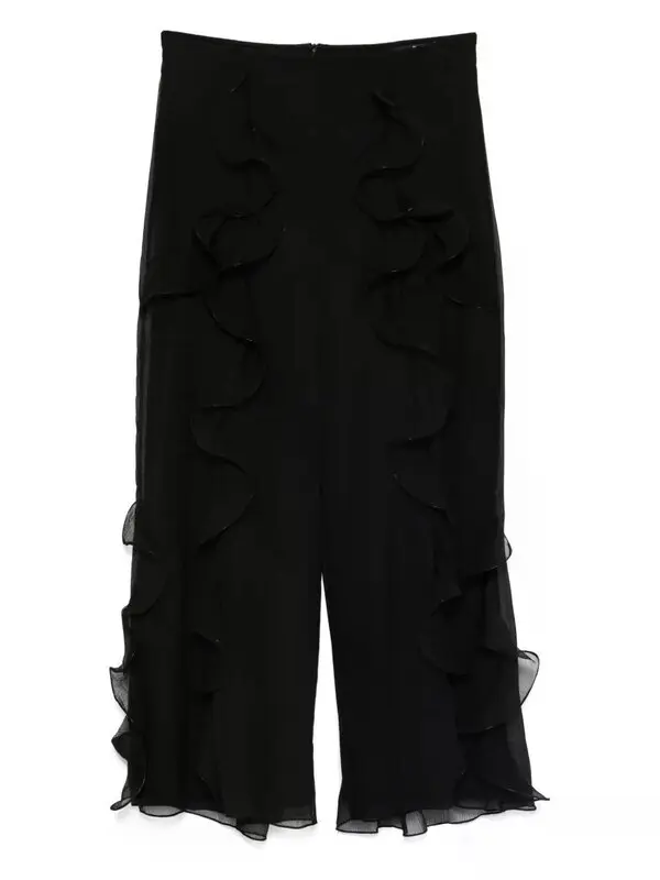 PatBO Ruffle-detailing Trousers
