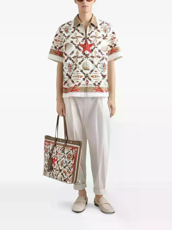 Dolce & Gabbana Shell-print Hawaii Shirt