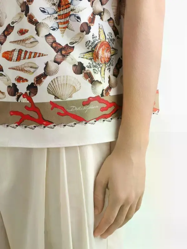Dolce & Gabbana Shell-print Hawaii Shirt