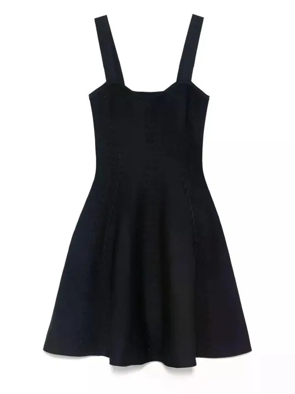Maje Knitted Square Neck Mini Dress
