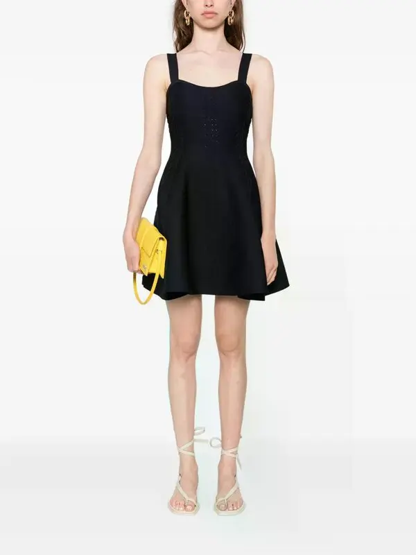 Maje Knitted Square Neck Mini Dress