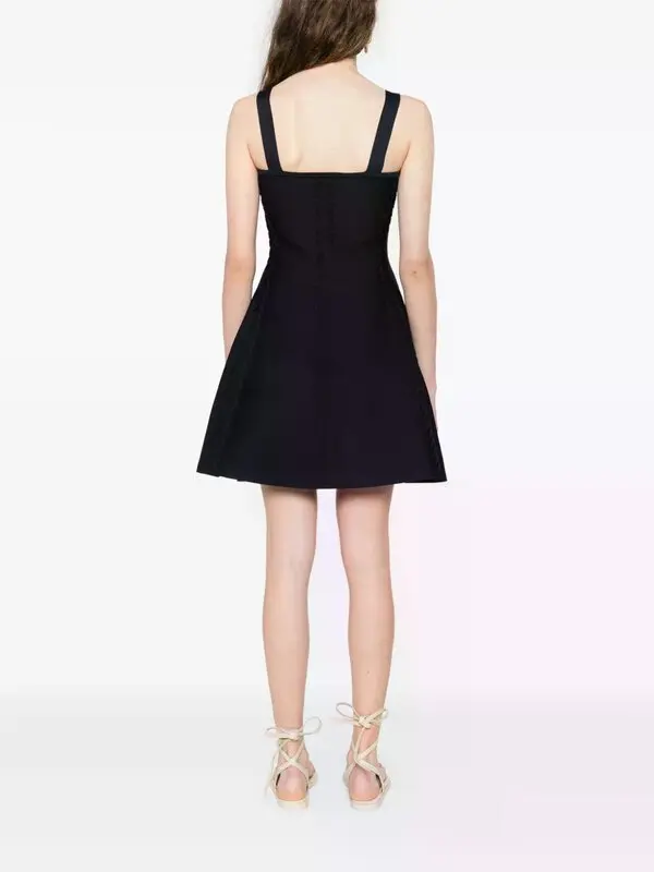 Maje Knitted Square Neck Mini Dress