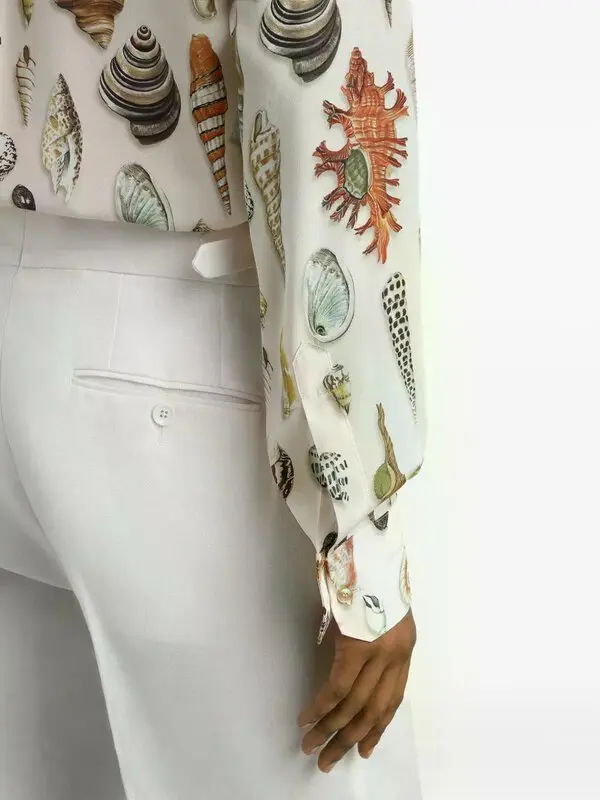 Dolce & Gabbana Shell-print Martini Shirt