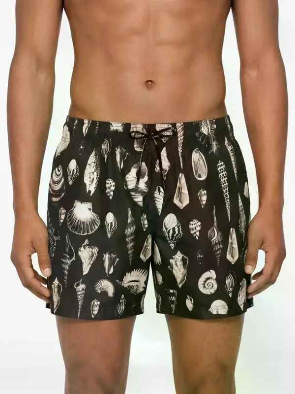 Dolce & Gabbana Shell-print Swim Shorts