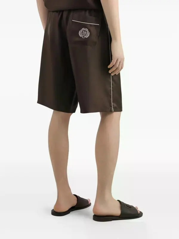 Dolce & Gabbana Drawstring-waist Shorts - Brown