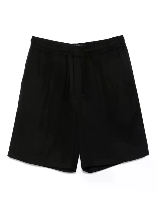 LOW BRAND Drawstring-waist Shorts - Black
