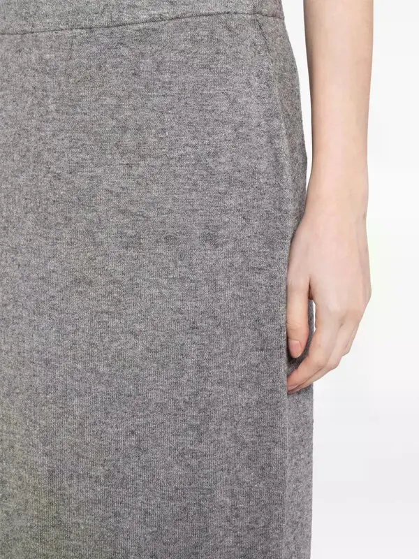 Vince Knitted Midi Skirt - Grey