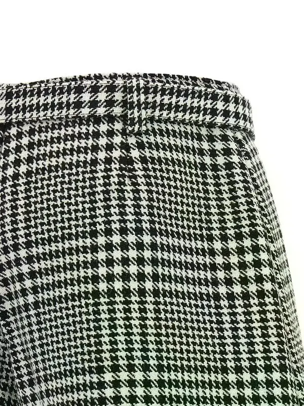 SELF-PORTRAIT Houndstooth Bouclé Wool Skort