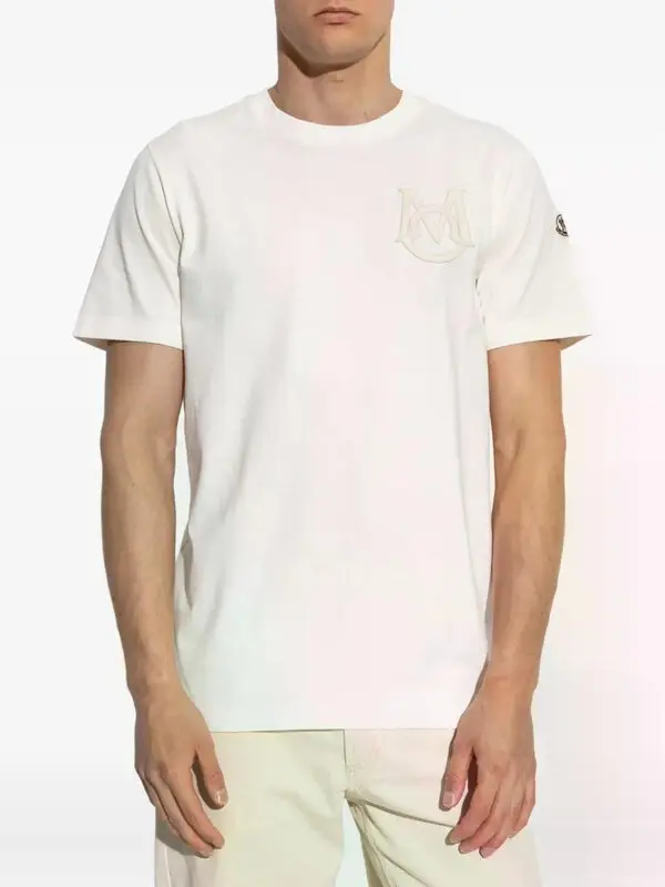 Moncler Logo-patch T-shirt - White