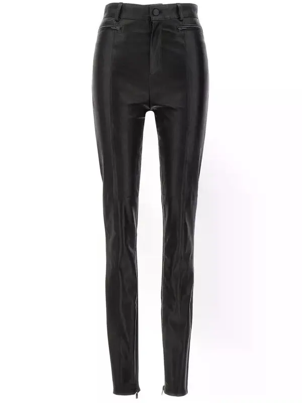 David Koma Leather-panel Leggings