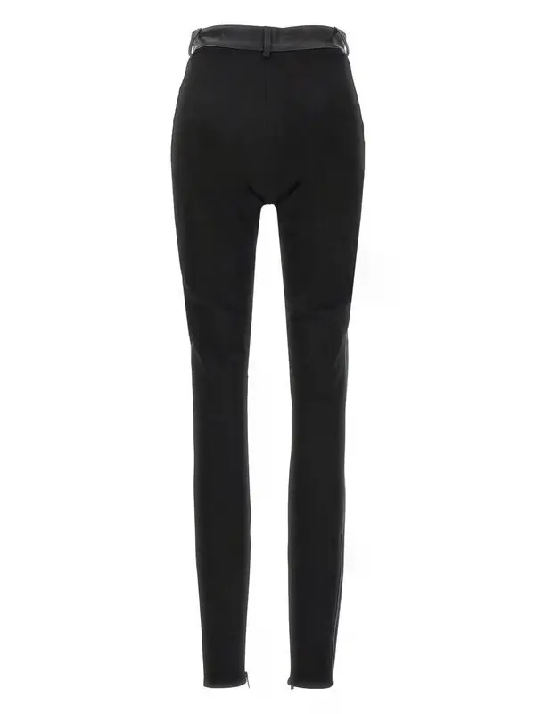 David Koma Leather-panel Leggings